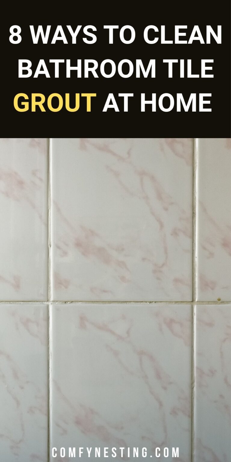 How to Clean Bathroom Tile Grout - Comfy Nesting
