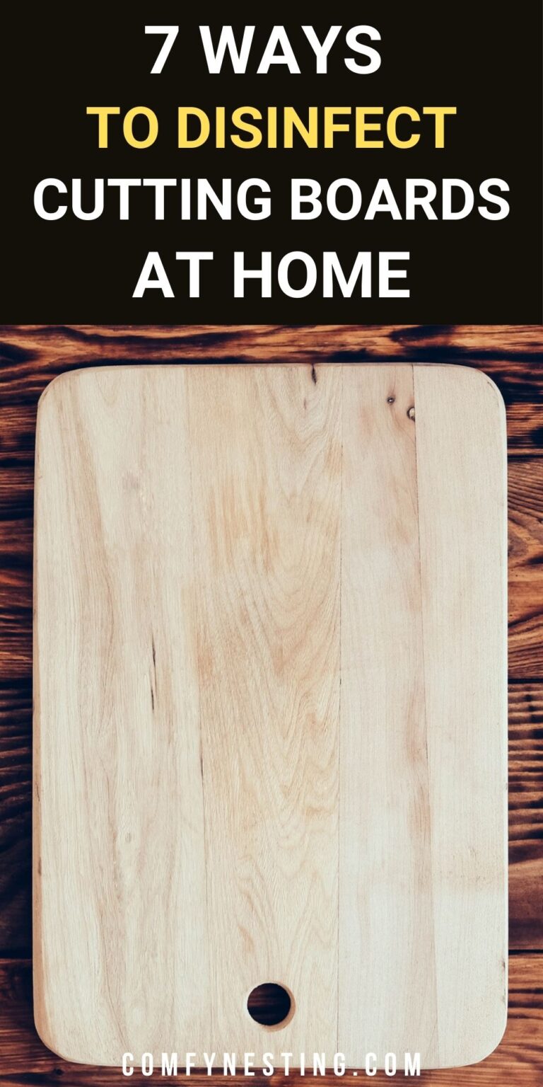 How to Disinfect Cutting Boards - Comfy Nesting